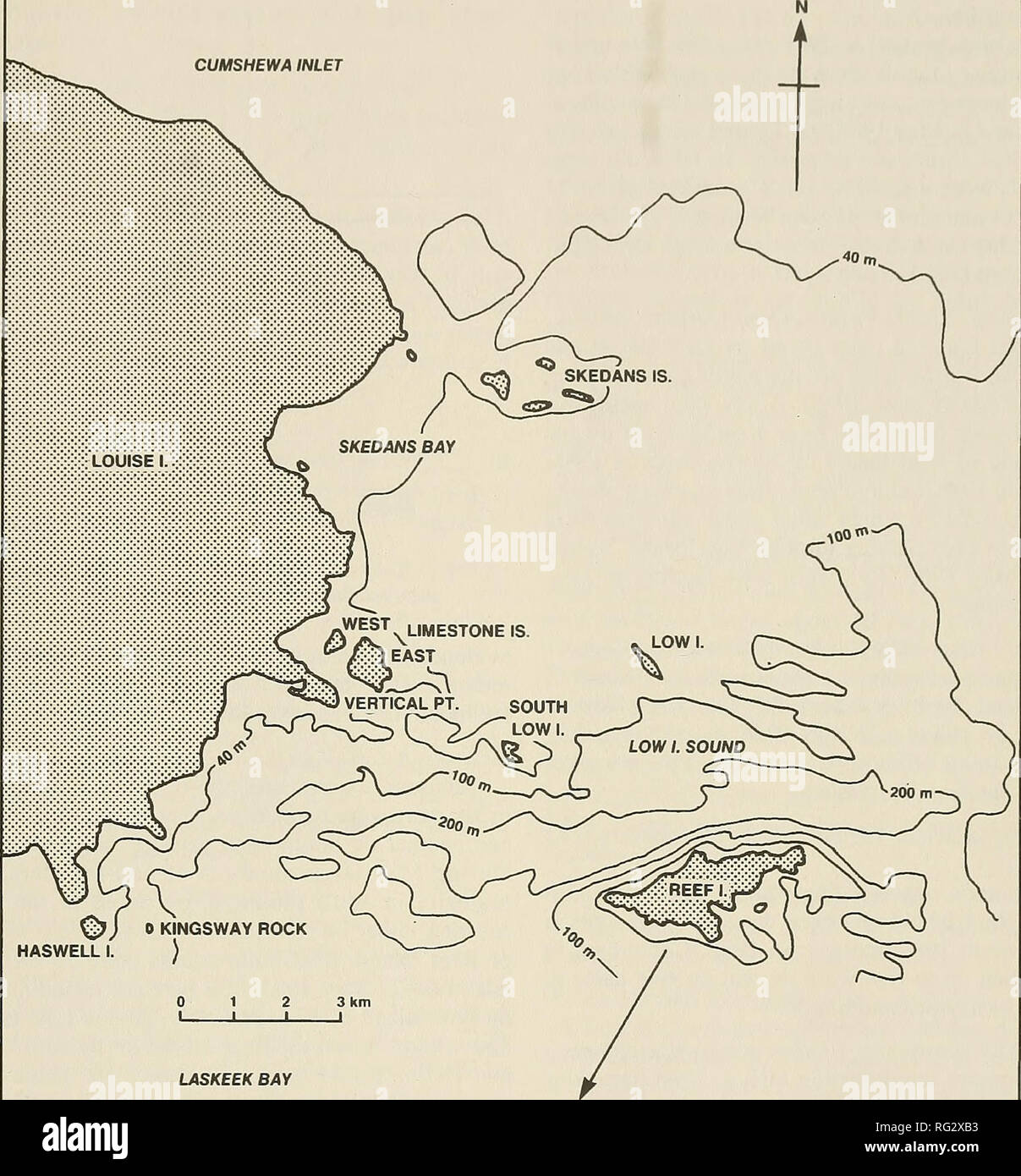 Hecate strait map hi-res stock photography and images - Alamy