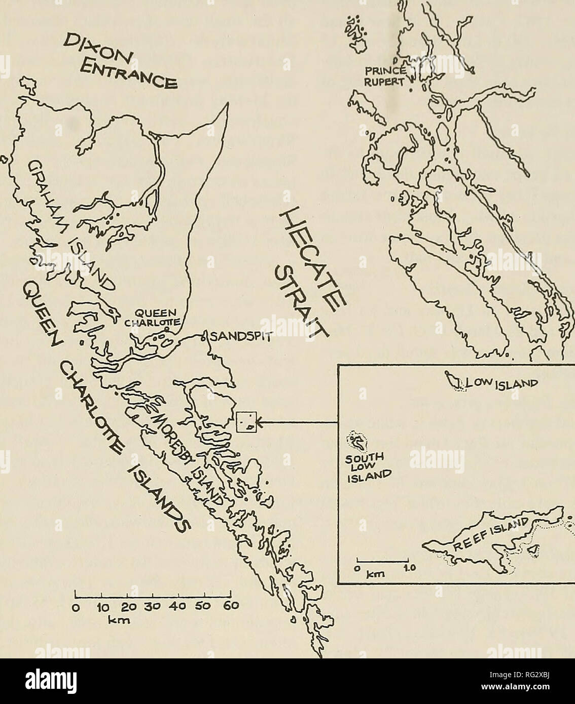 Hecate strait map hi-res stock photography and images - Alamy