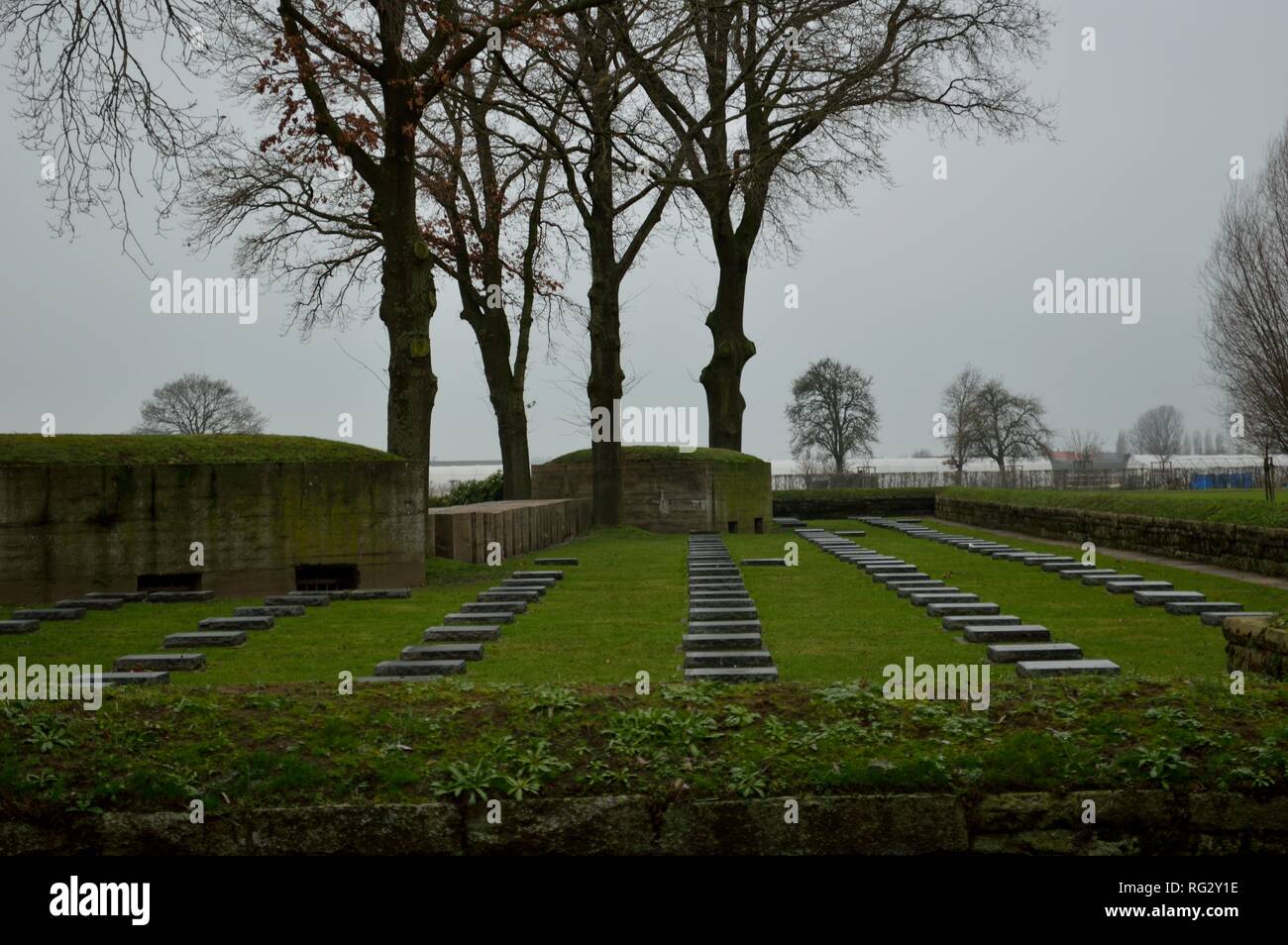 Langemark german cemetery, Ypres Stock Photo - Alamy