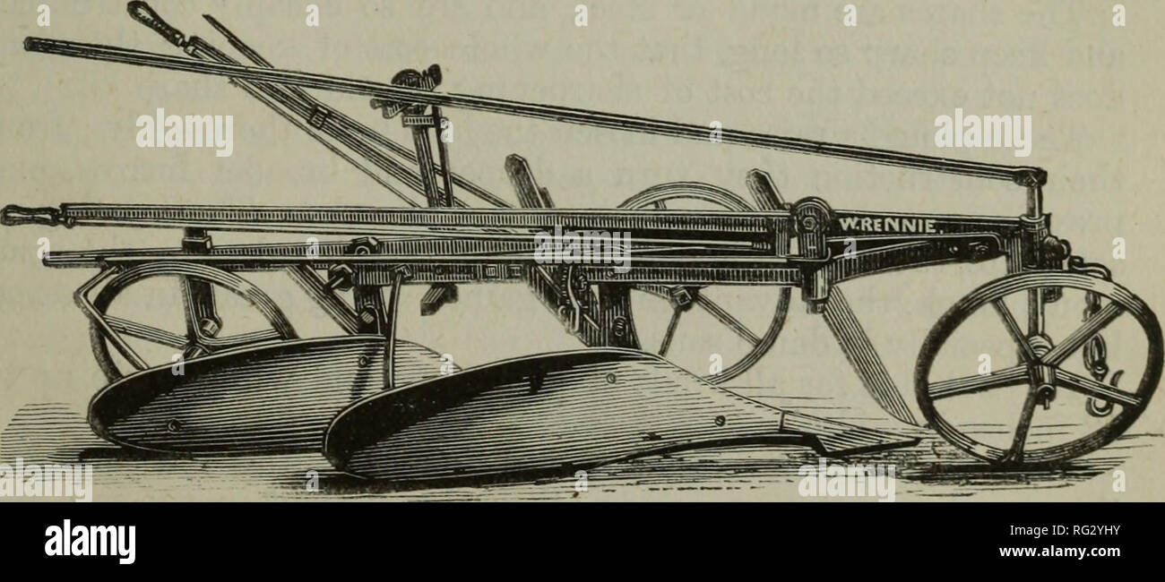 Patent double furrow plough hi-res stock photography and images - Alamy
