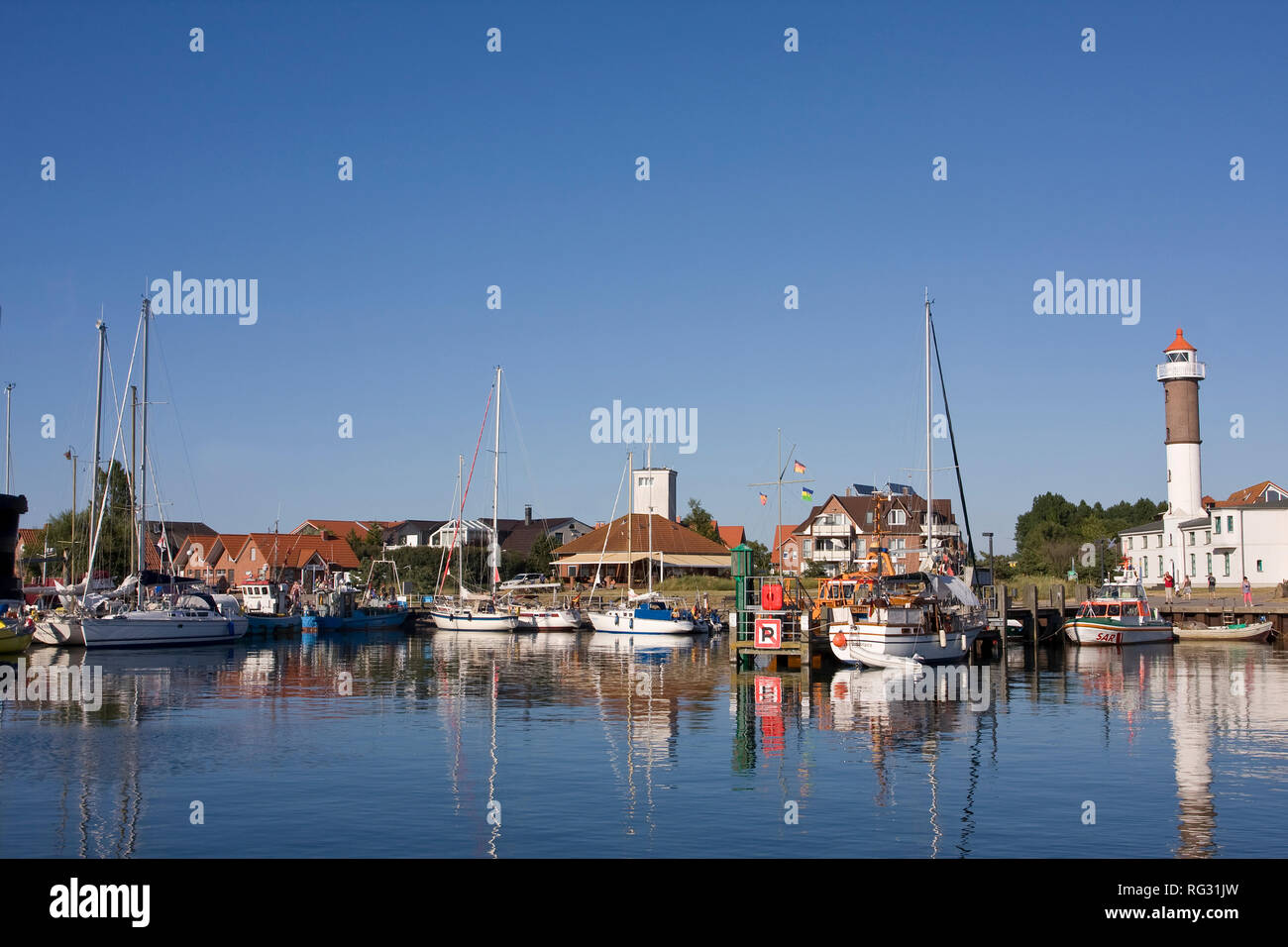 Timmendorf lighthouse harbour hi-res stock photography and images - Alamy