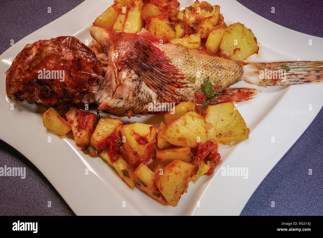 Scorpion fish cooked hi-res stock photography and images - Alamy