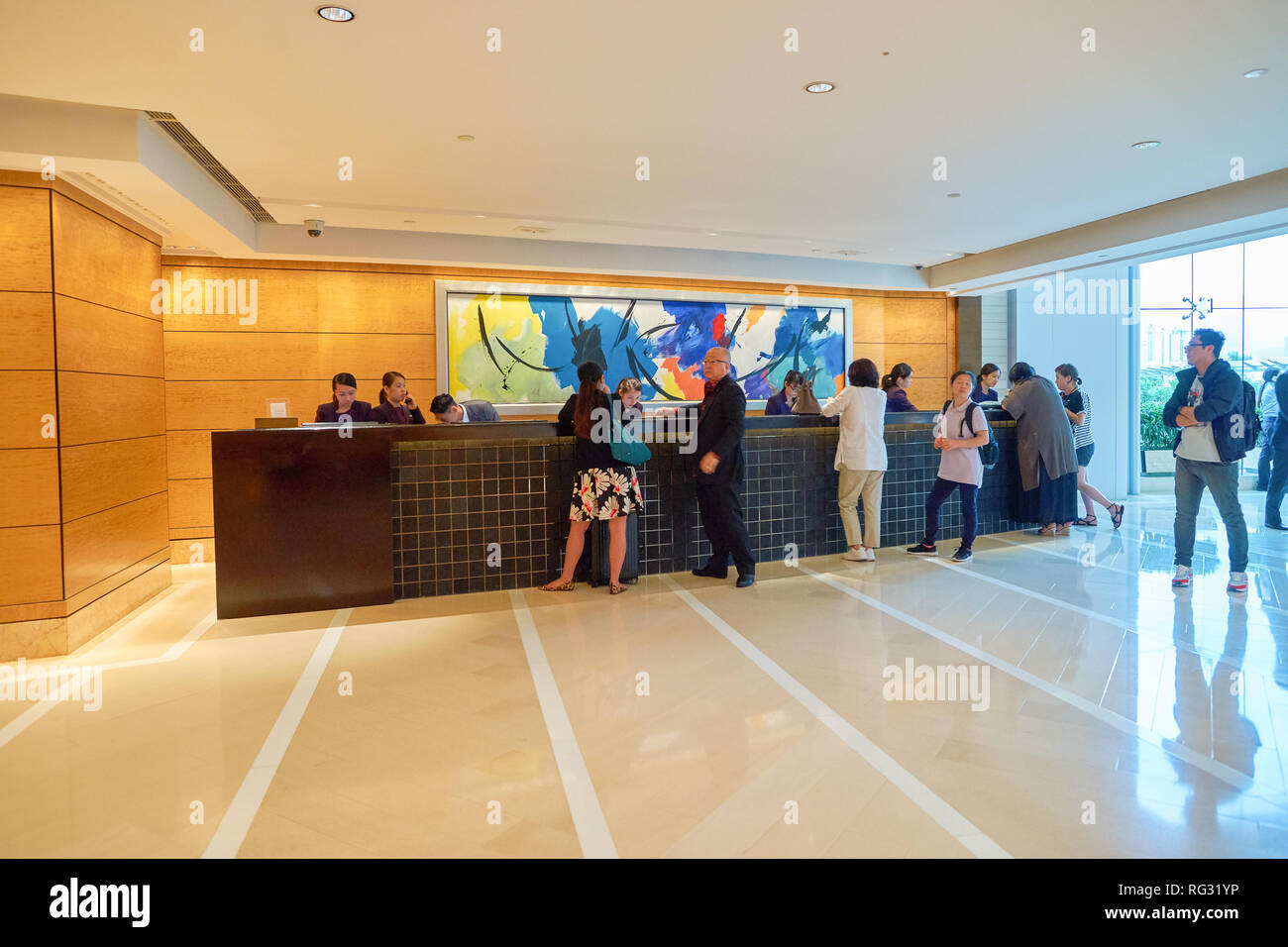 HONG KONG - CIRCA SEPTEMBER, 2016: reception at Four Seasons Hotel Hong ...