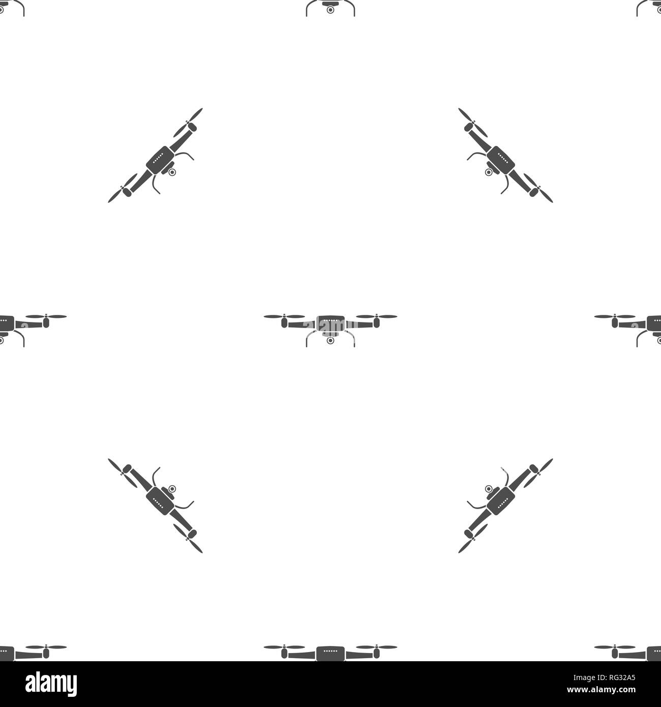 Drones seamless pattern stylish texture. Vector illustration Stock ...