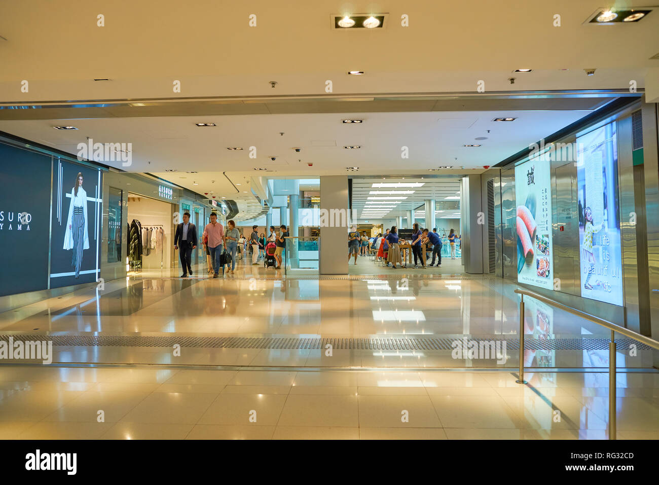 HONG KONG - CIRCA SEPTEMBER, 2016: inside a shopping center in Hong ...