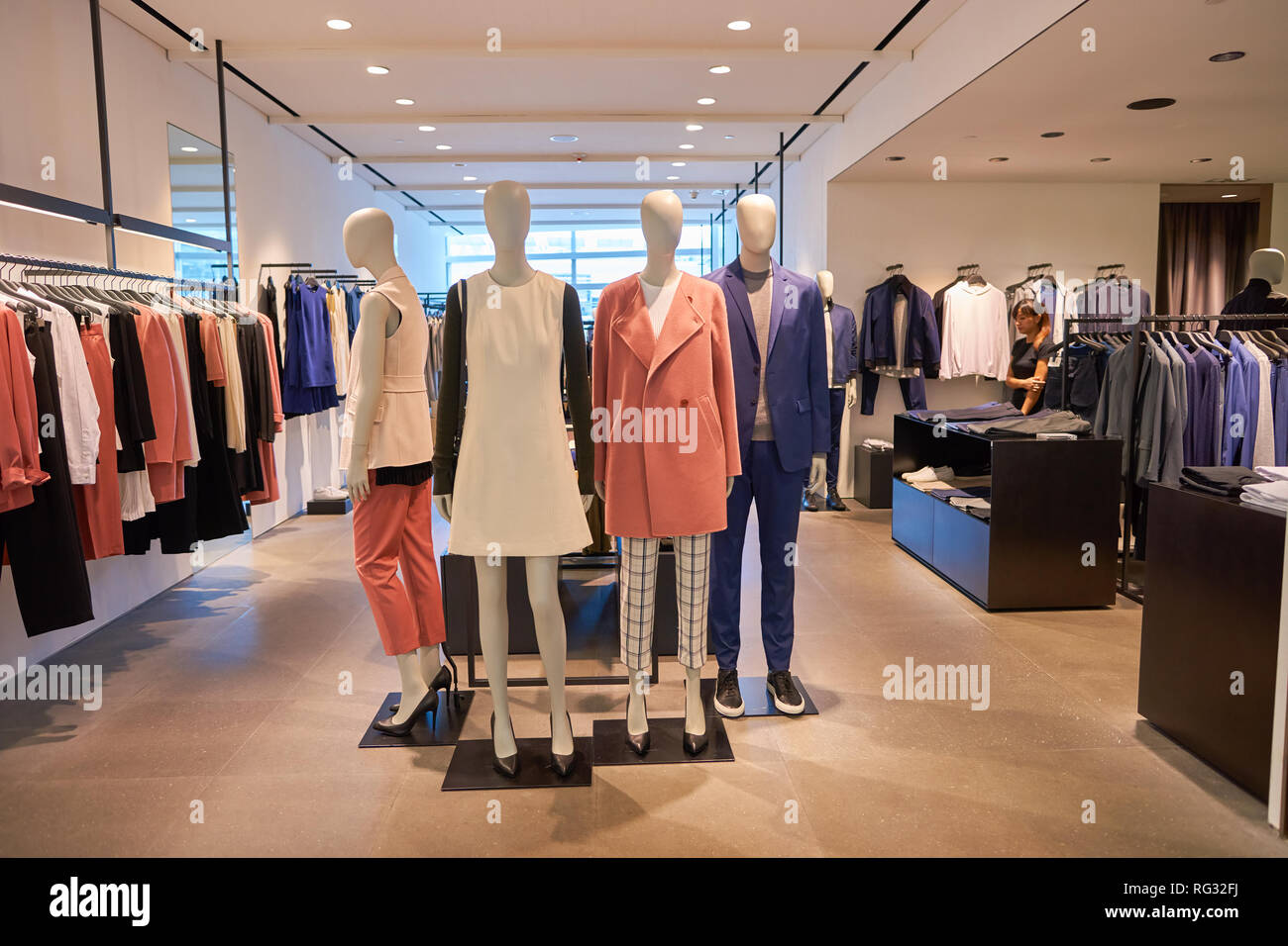HONG KONG - CIRCA SEPTEMBER, 2016: Theory store in Hong Kong. Shopping ...