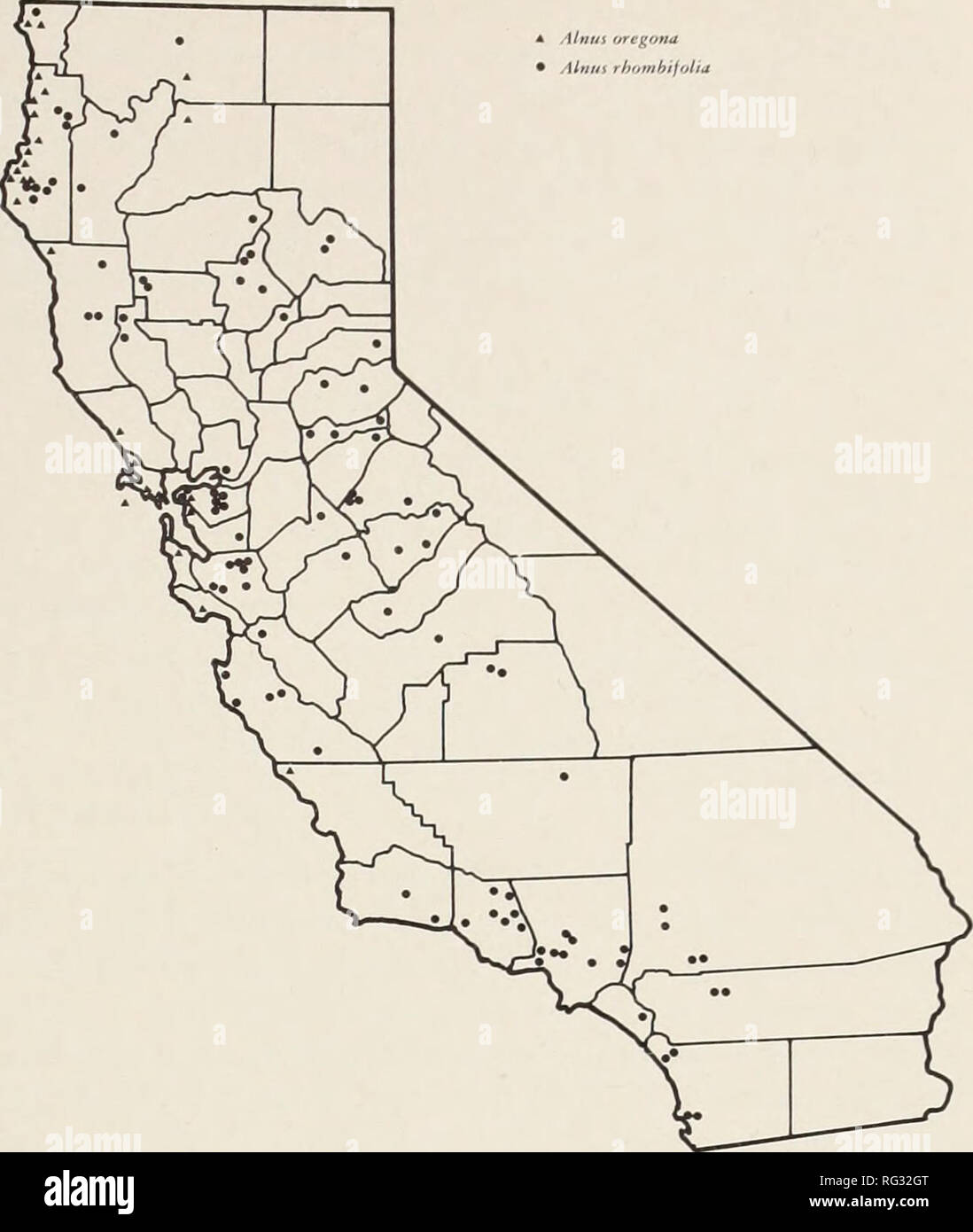 Map of alder hi-res stock photography and images - Alamy