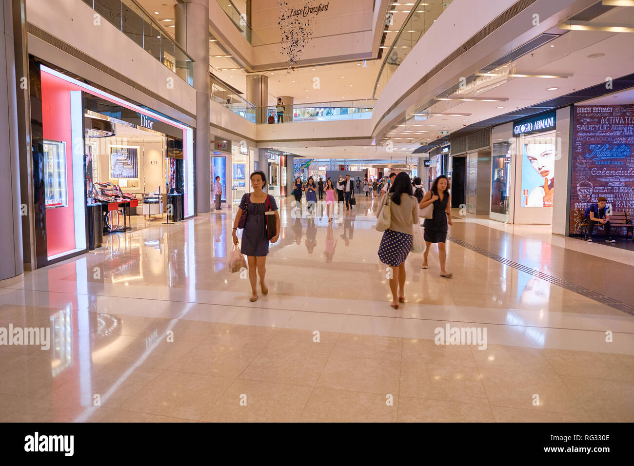 HONG KONG - CIRCA SEPTEMBER, 2016: inside a shopping center in Hong ...