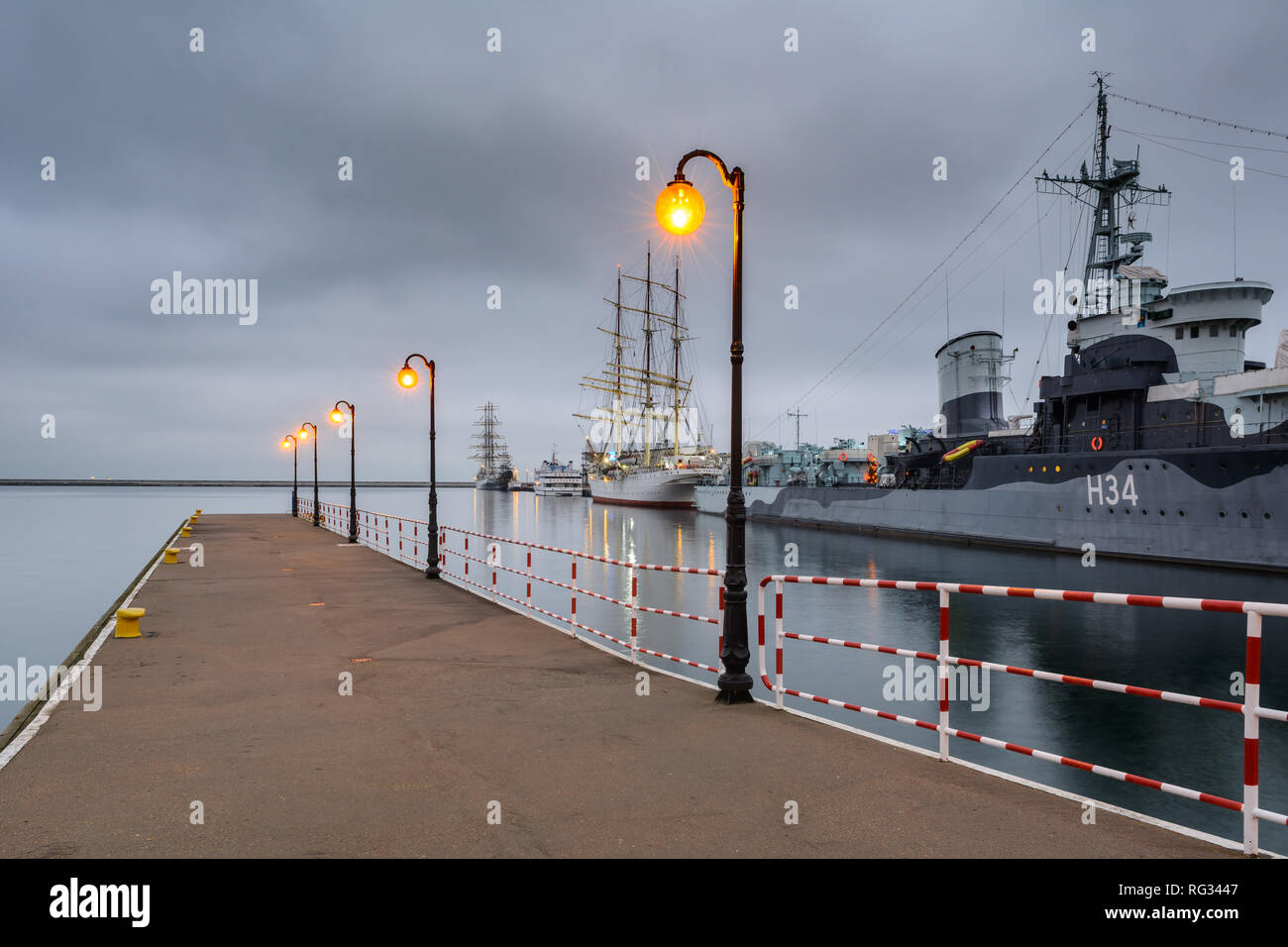 Gdynia polish navy shipyard hi-res stock photography and images - Alamy