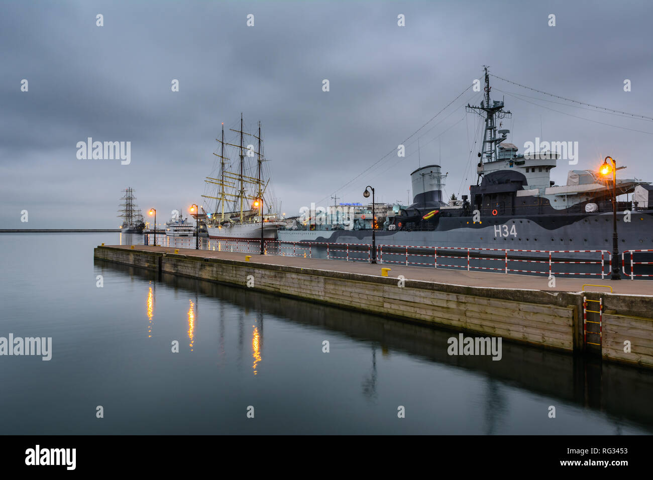 Gdynia polish navy shipyard hi-res stock photography and images - Alamy