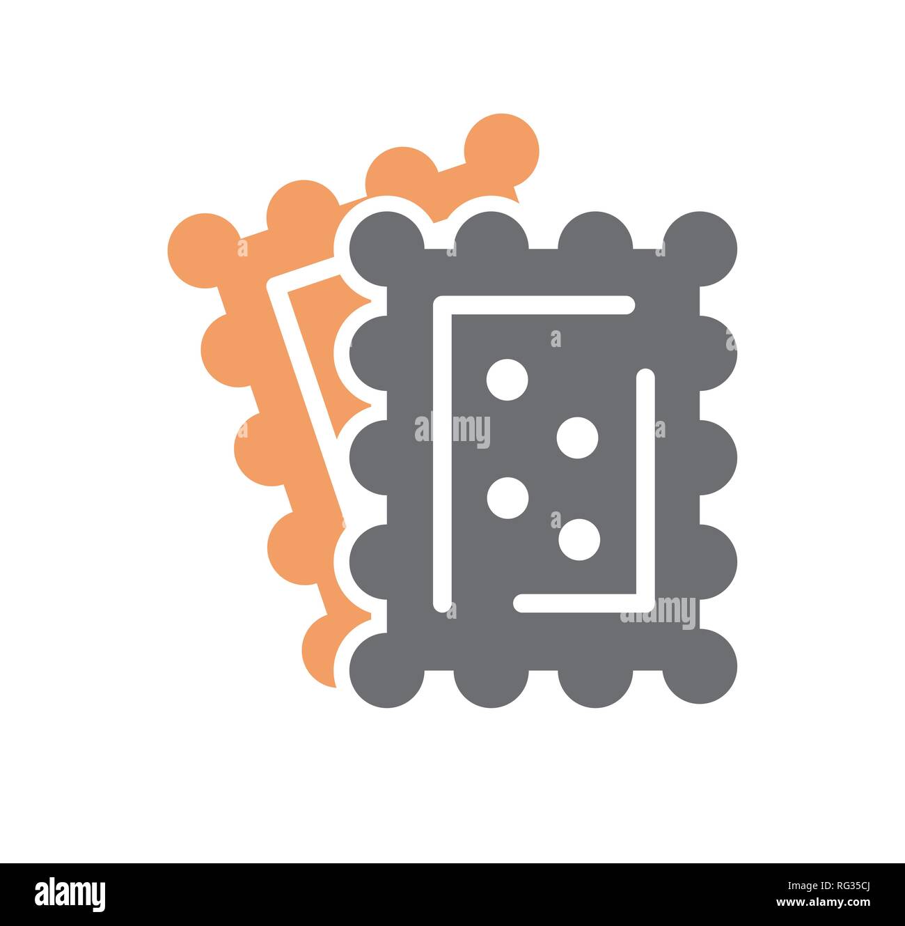 Toast icon on white background for graphic and web design, Modern ...