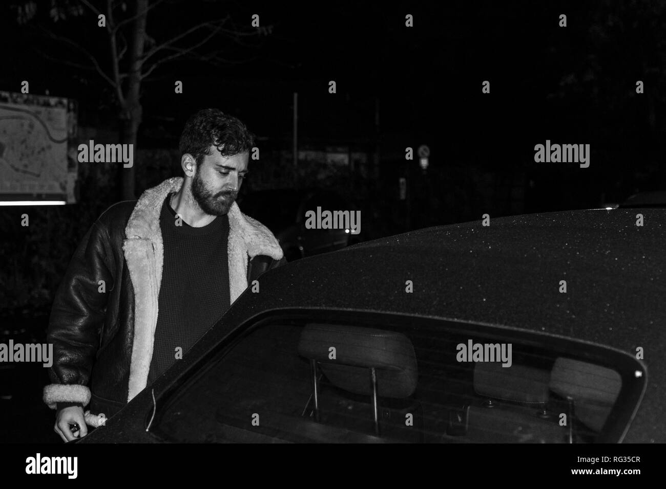 A white italian man, working as a phisiotherapist is photographed while ...