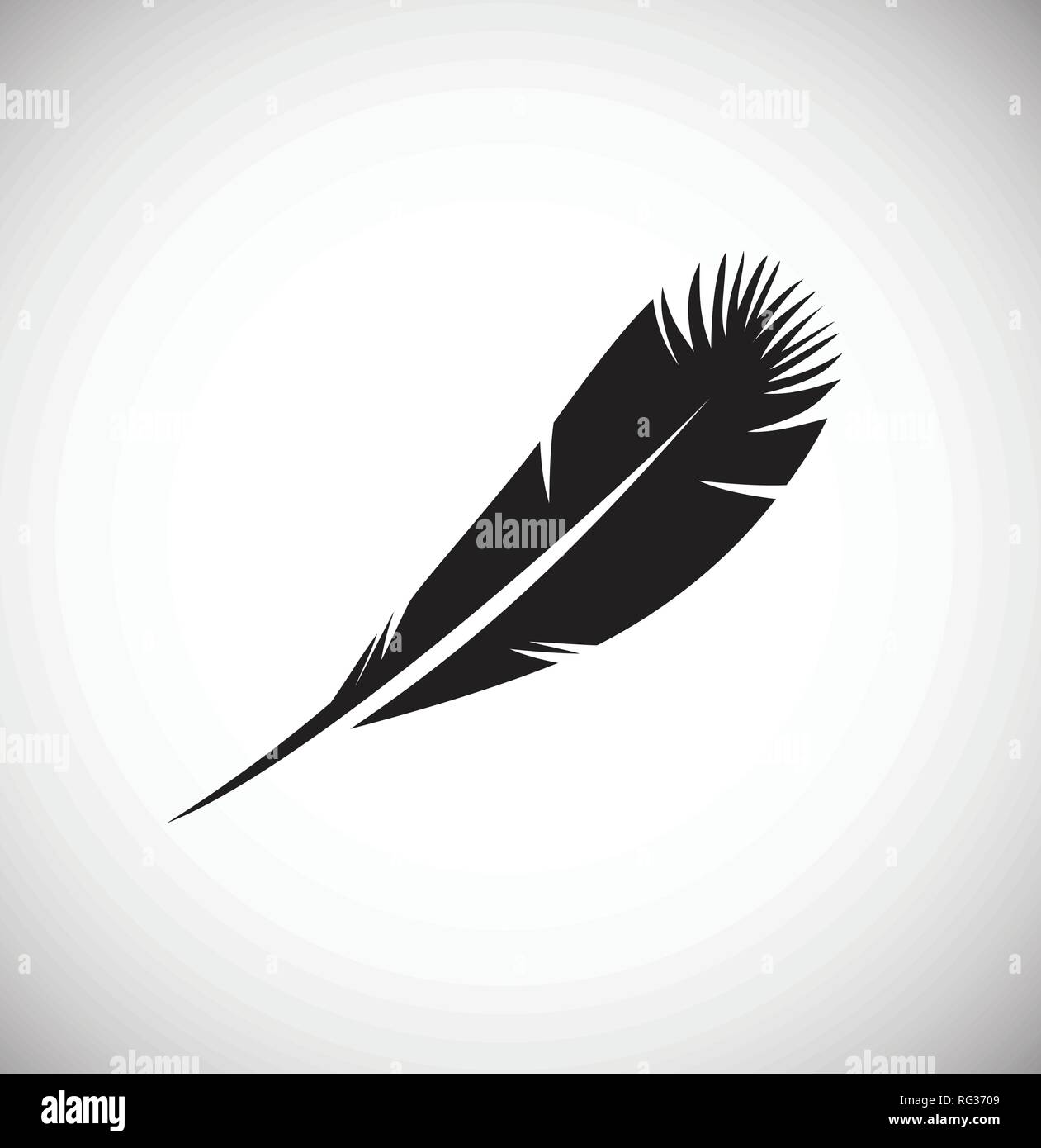 Feather icons set on white background for graphic and web design ...