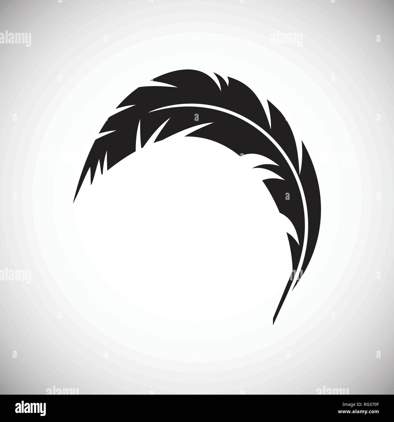Feather icons set on white background for graphic and web design ...