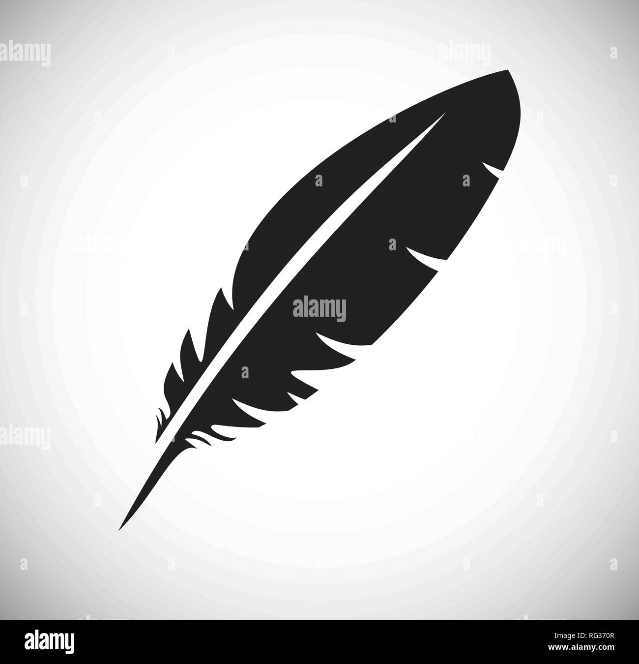 Feather icons set on white background for graphic and web design ...