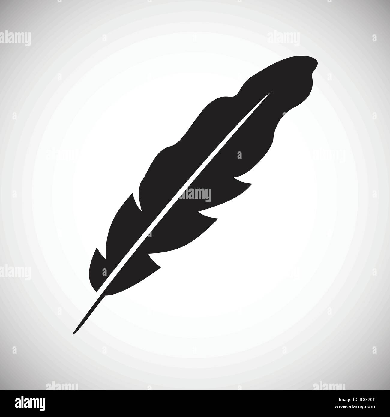 Feather icons set on white background for graphic and web design ...