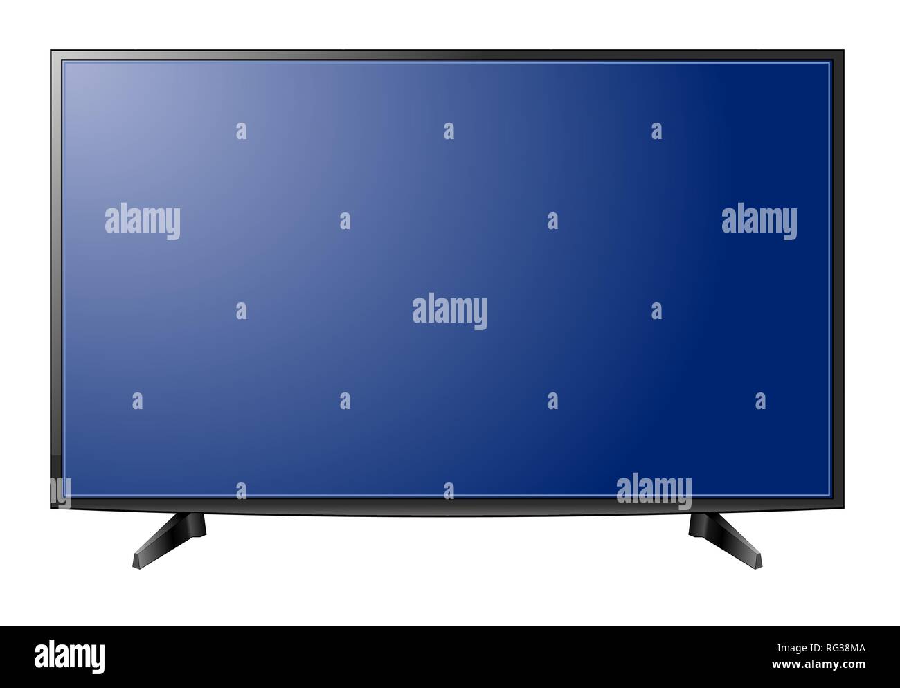 TV screen flat lcd led vector illustration Vector Stock Vector Image ...