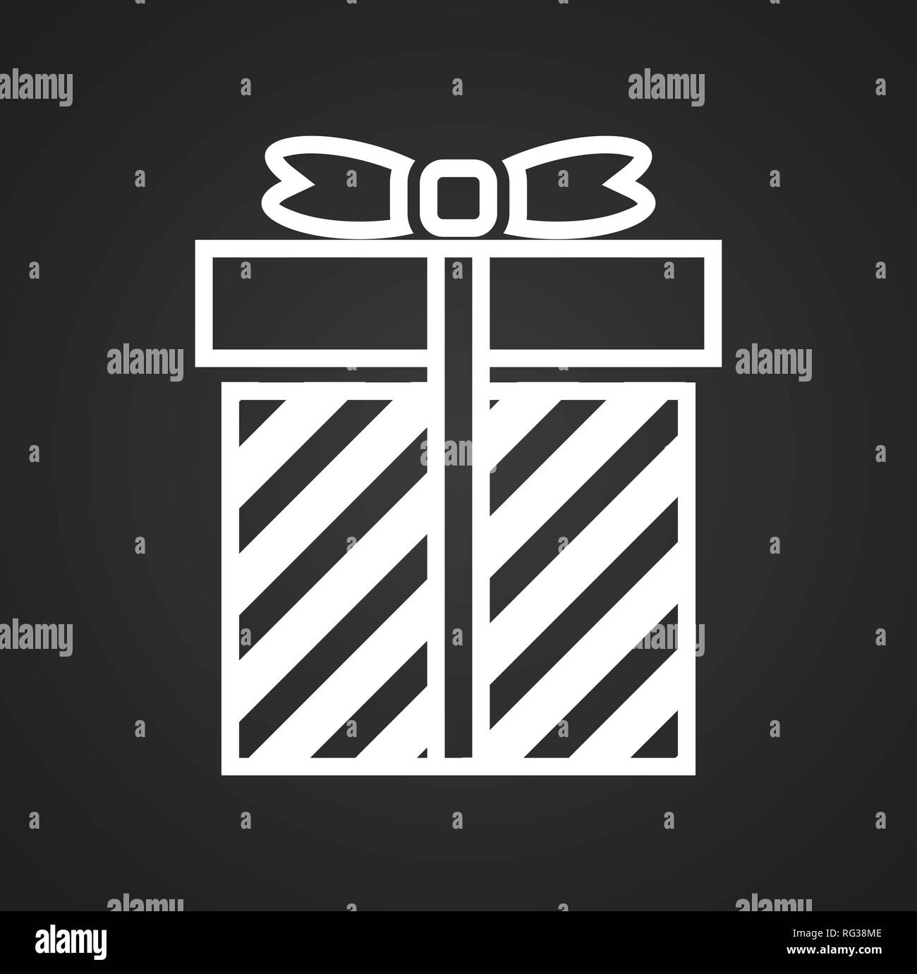 Gift icon on white background for graphic and web design, Modern simple ...