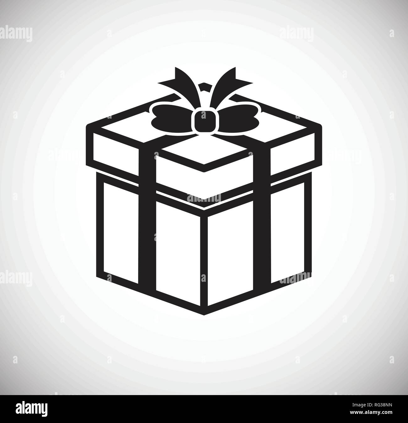 Gift icon on white background for graphic and web design, Modern simple ...