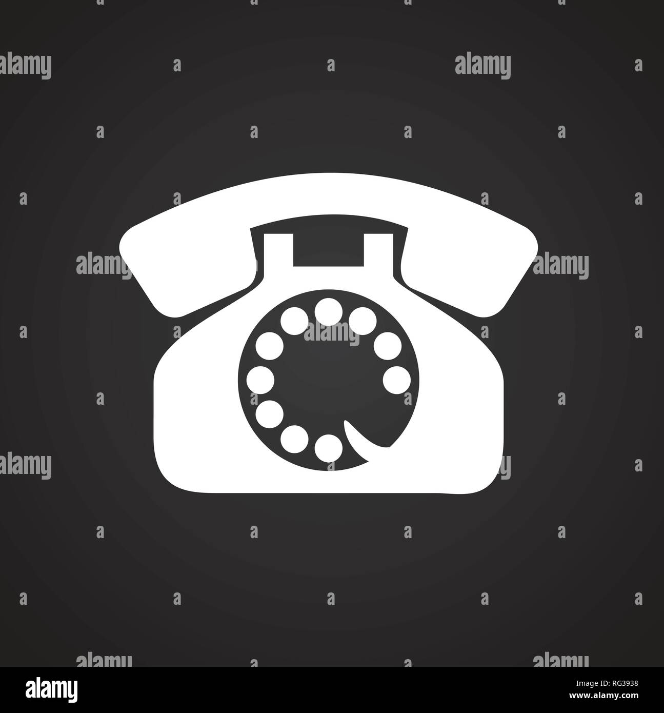 Phone icons set on white background for graphic and web design, Modern ...