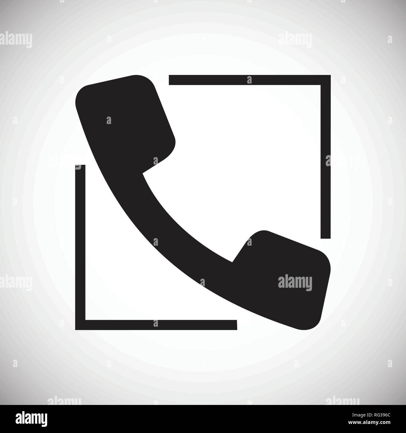 Phone icons set on white background for graphic and web design, Modern ...