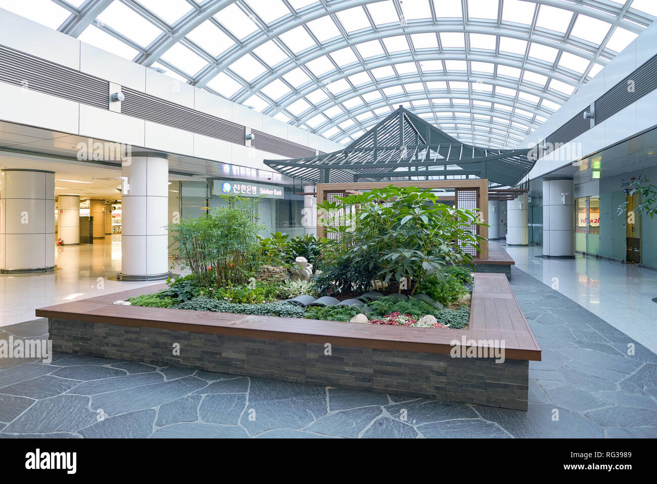 INCHEON, SOUTH KOREA - CIRCA JUNE, 2017: inside Incheon International ...