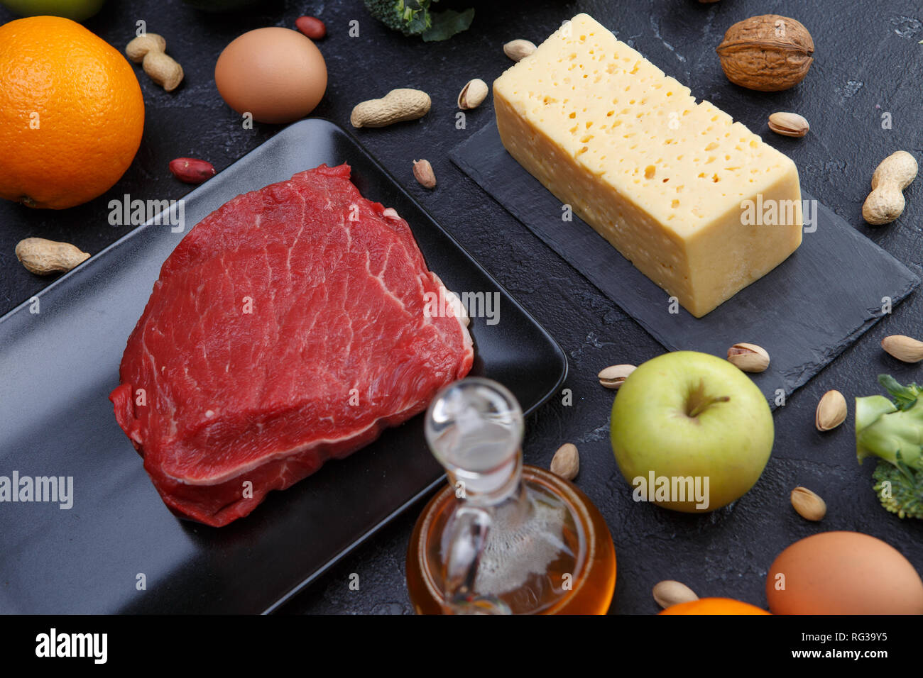 Healthy foods balanced diet hi-res stock photography and images - Alamy