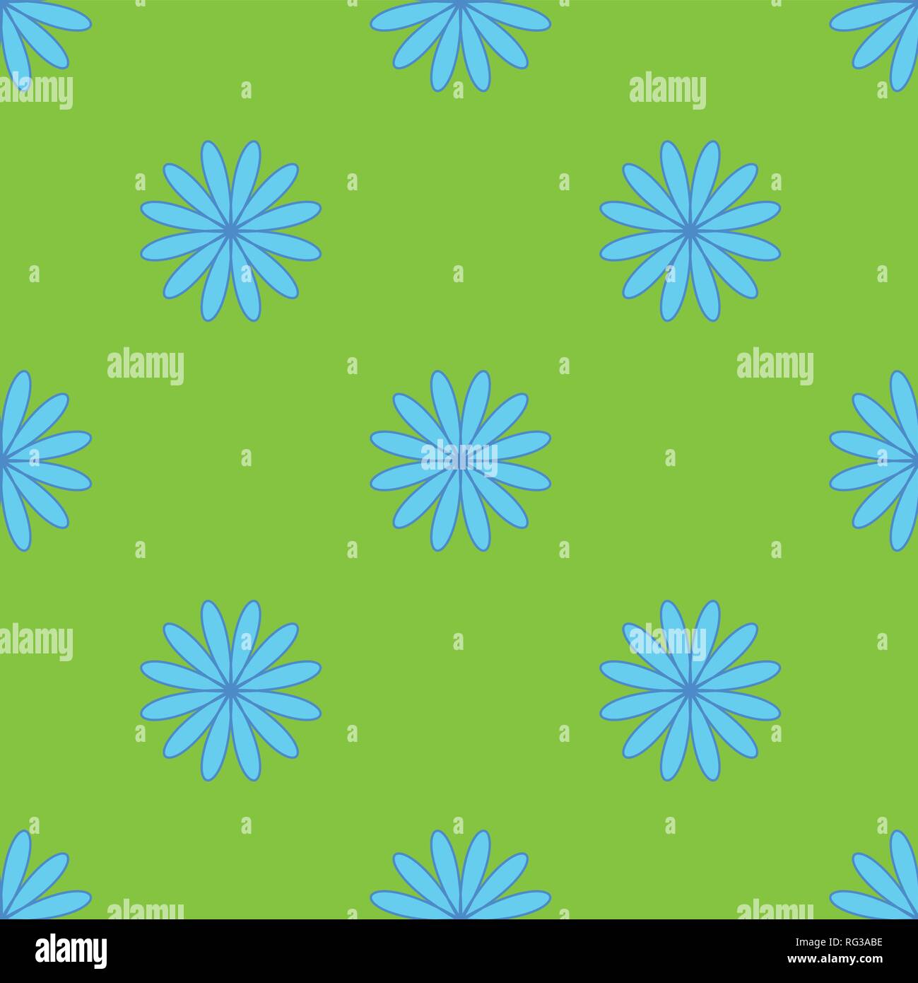 Floral pattern on the neon green background Stock Vector Image & Art ...
