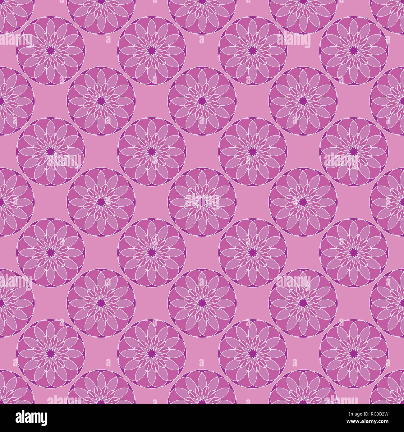 Abstract floral pattern on the pink background Stock Vector Image & Art ...