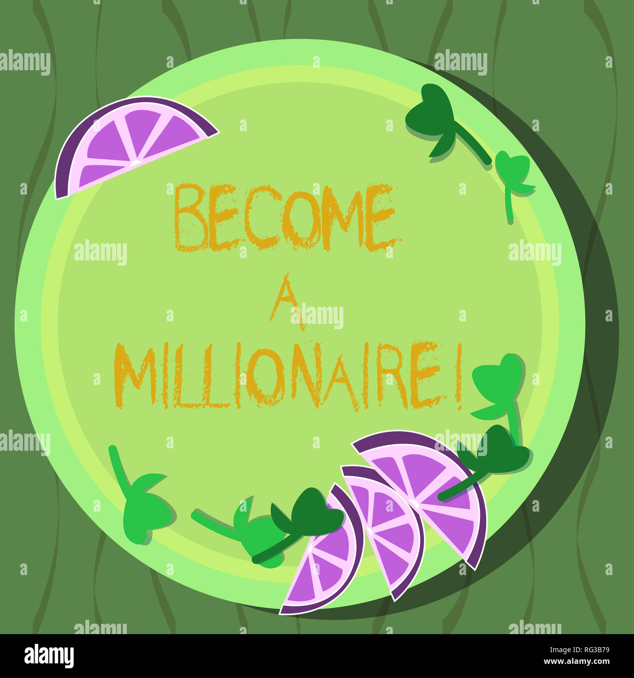 Handwriting text Become A Millionaire. Concept meaning To be a rich ...