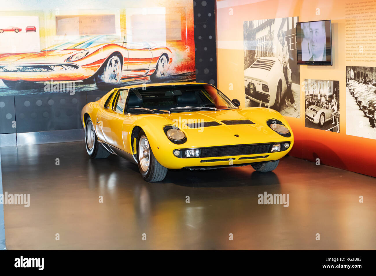 Turin. Exhibition at the National Car Museum , devoted to the car ...