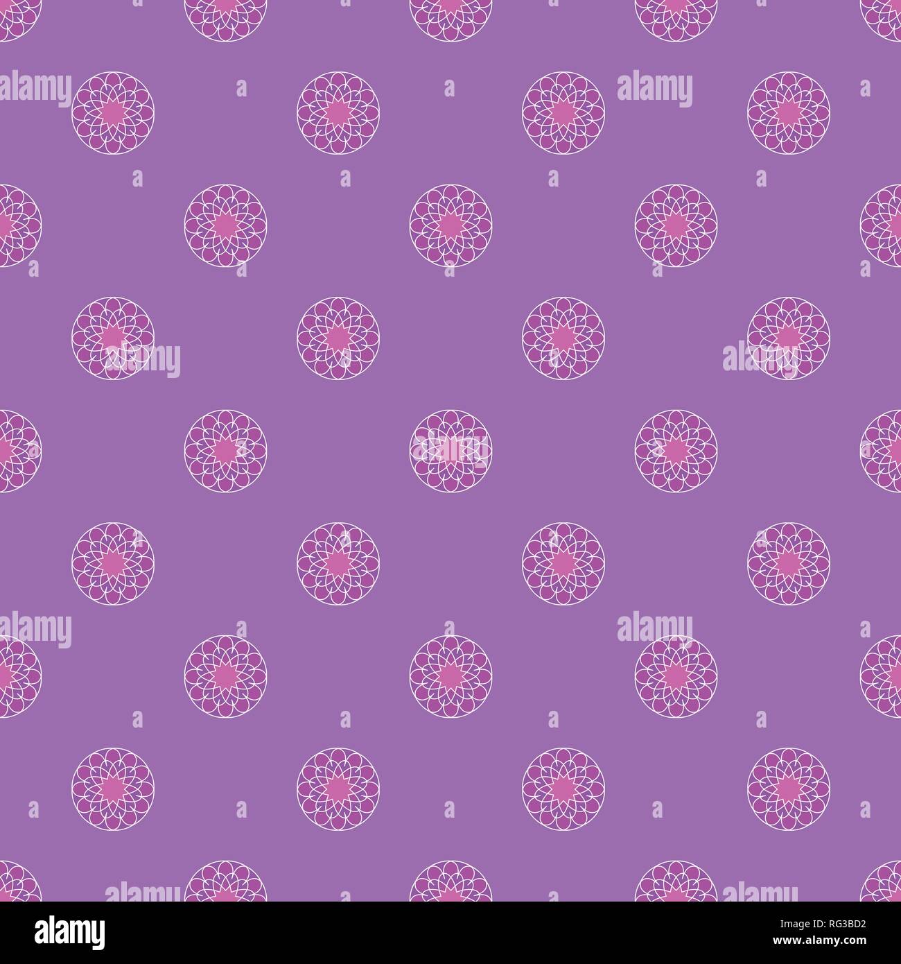 Abstract floral pattern on the violet background Stock Vector Image ...