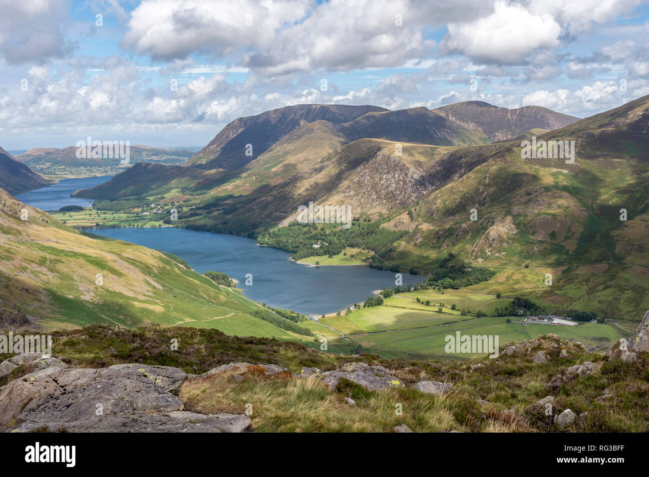 Lake District North West England UK stunning views from the walk ...