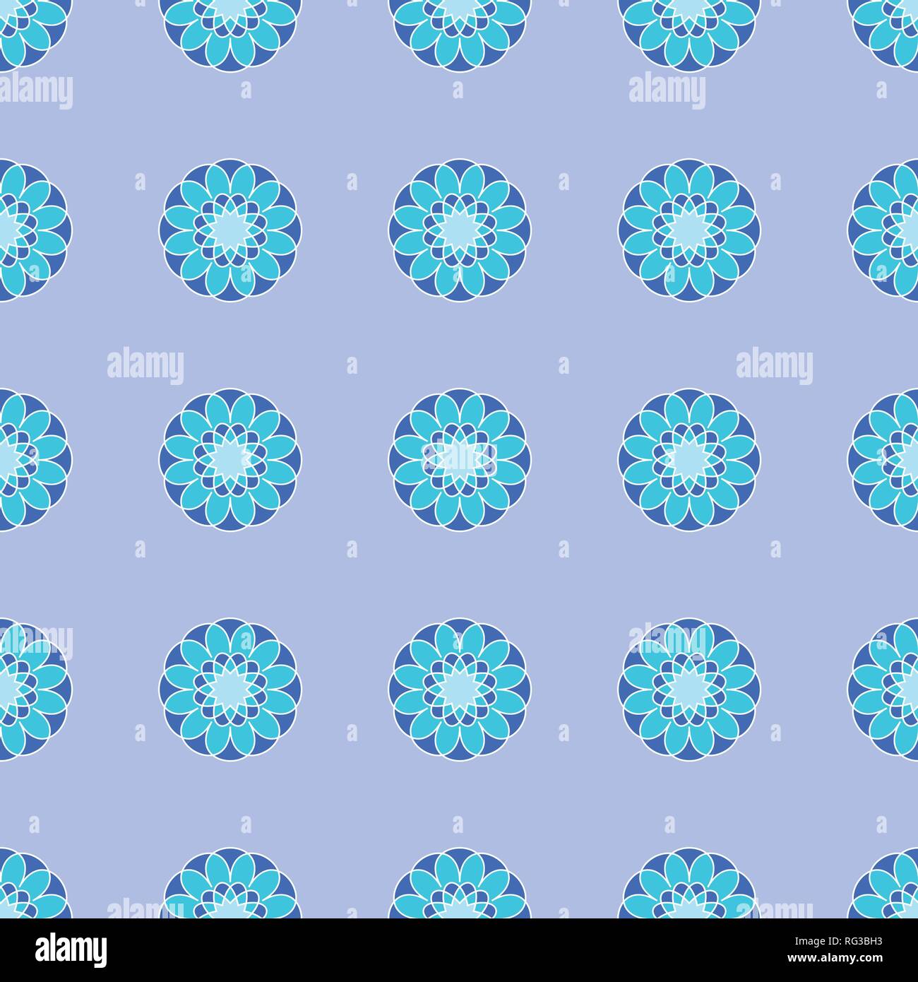 Abstract floral pattern on the light blue background Stock Vector Image ...