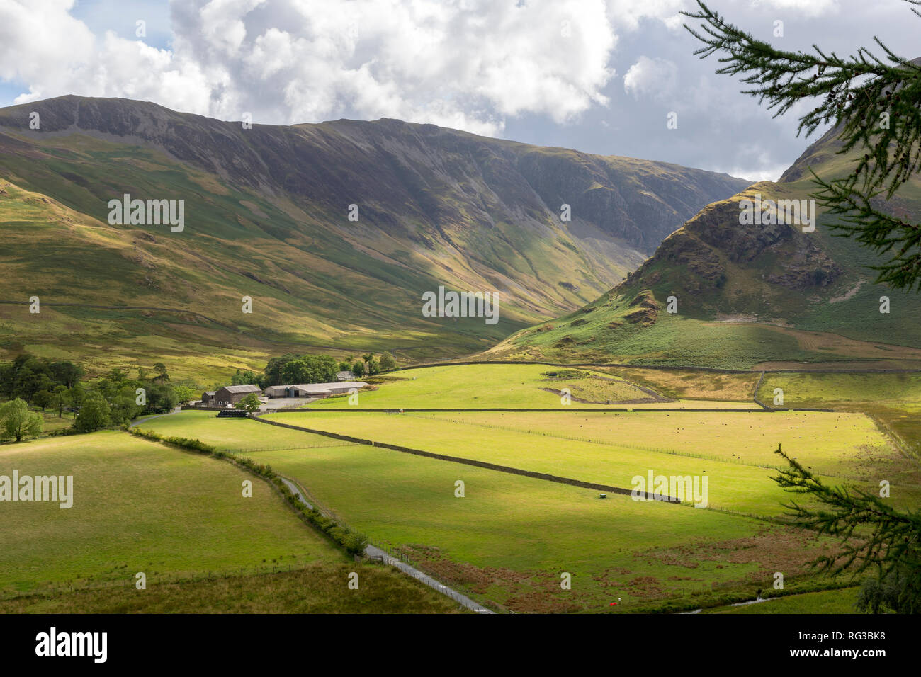 Lake District North West England UK stunning views looking back to ...