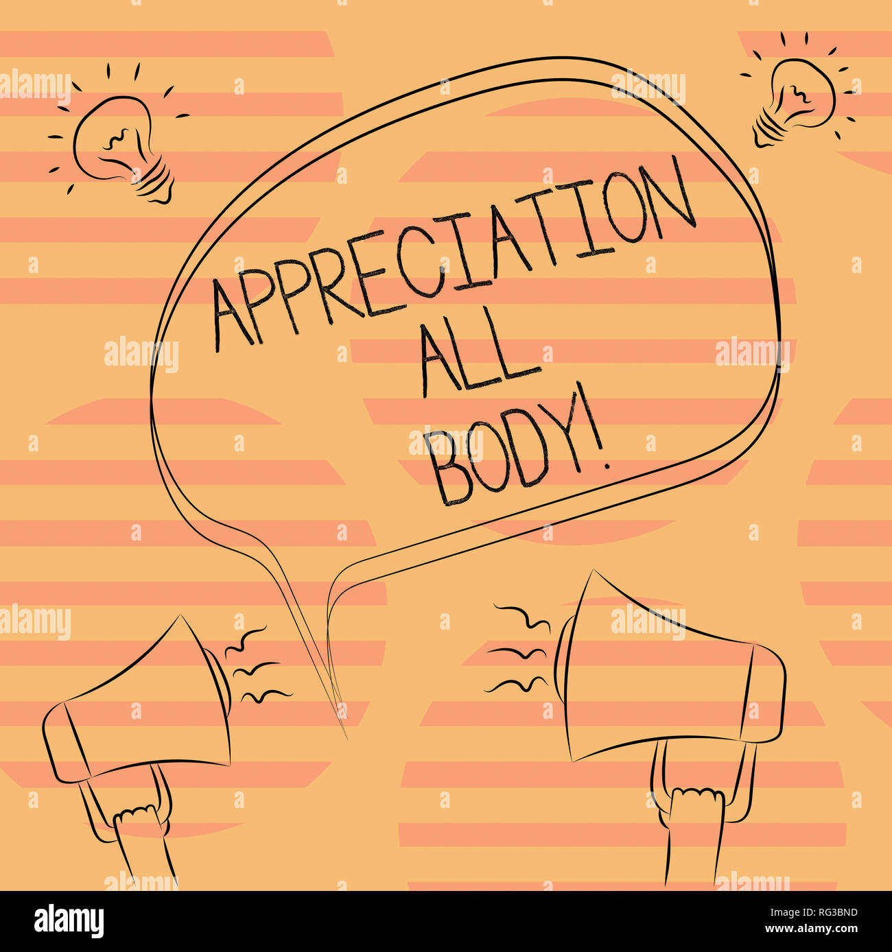 Word writing text Appreciation All Body. Business concept for ...