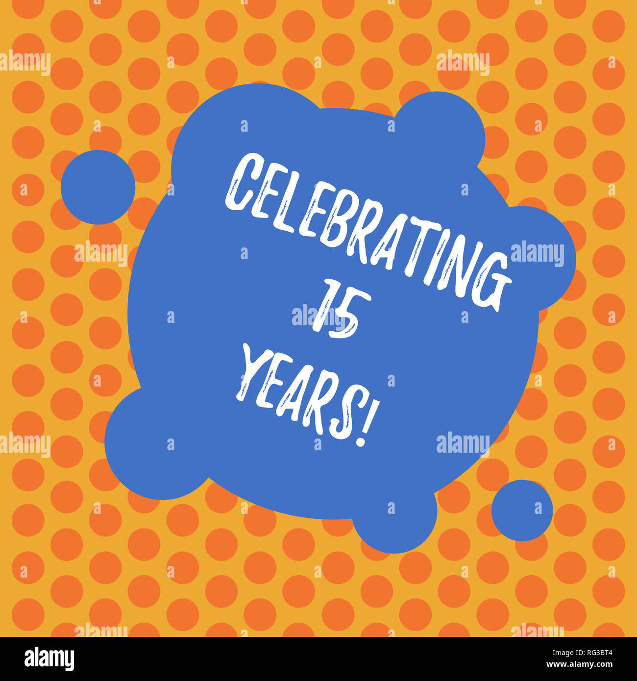Writing note showing Celebrating 15 Years. Business photo showcasing ...