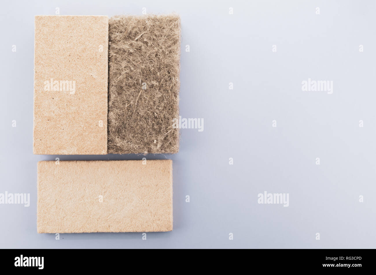 natural fibers wall insulating materials - hemp fiber panel Stock Photo ...