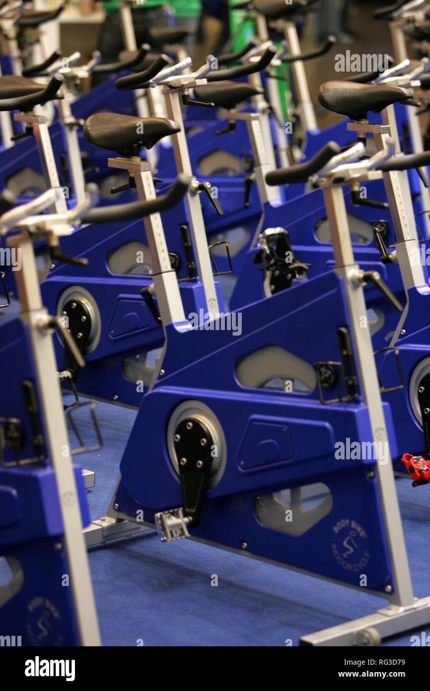 DEU, Germany, Essen : FIBO, Fitness and leisure exhibition. Spinning ...