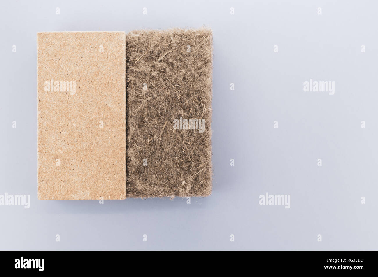 natural fibers wall insulating materials - hemp fiber panel Stock Photo ...