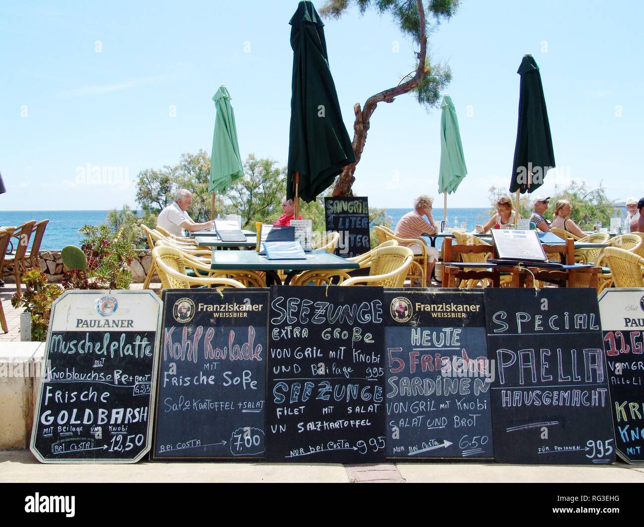 ESP, Spain, Balearic Islands, Mallorca : Tourist menue in different ...