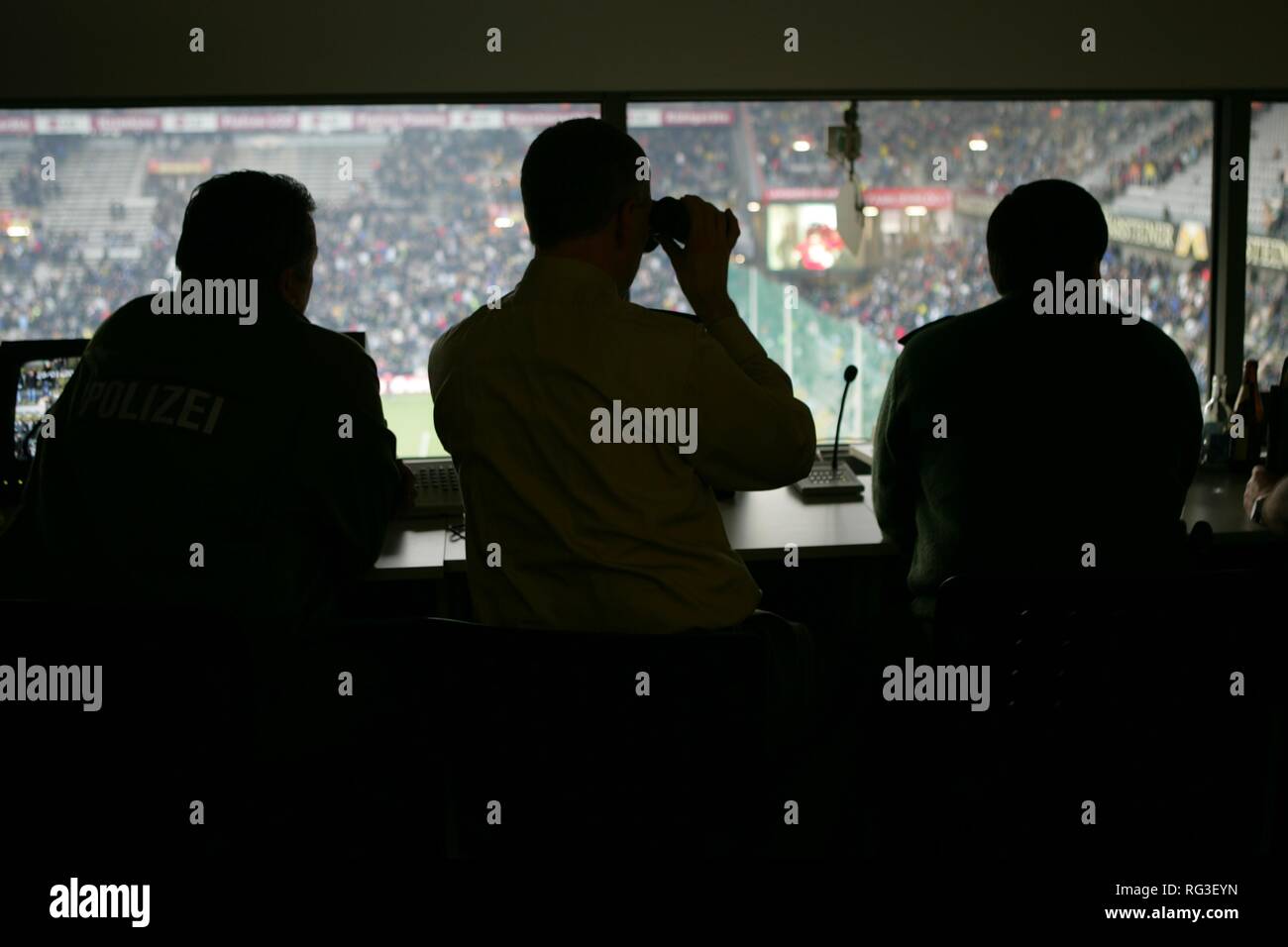 DEU, Germany, Dortmund : Police officers during a football game in the ...