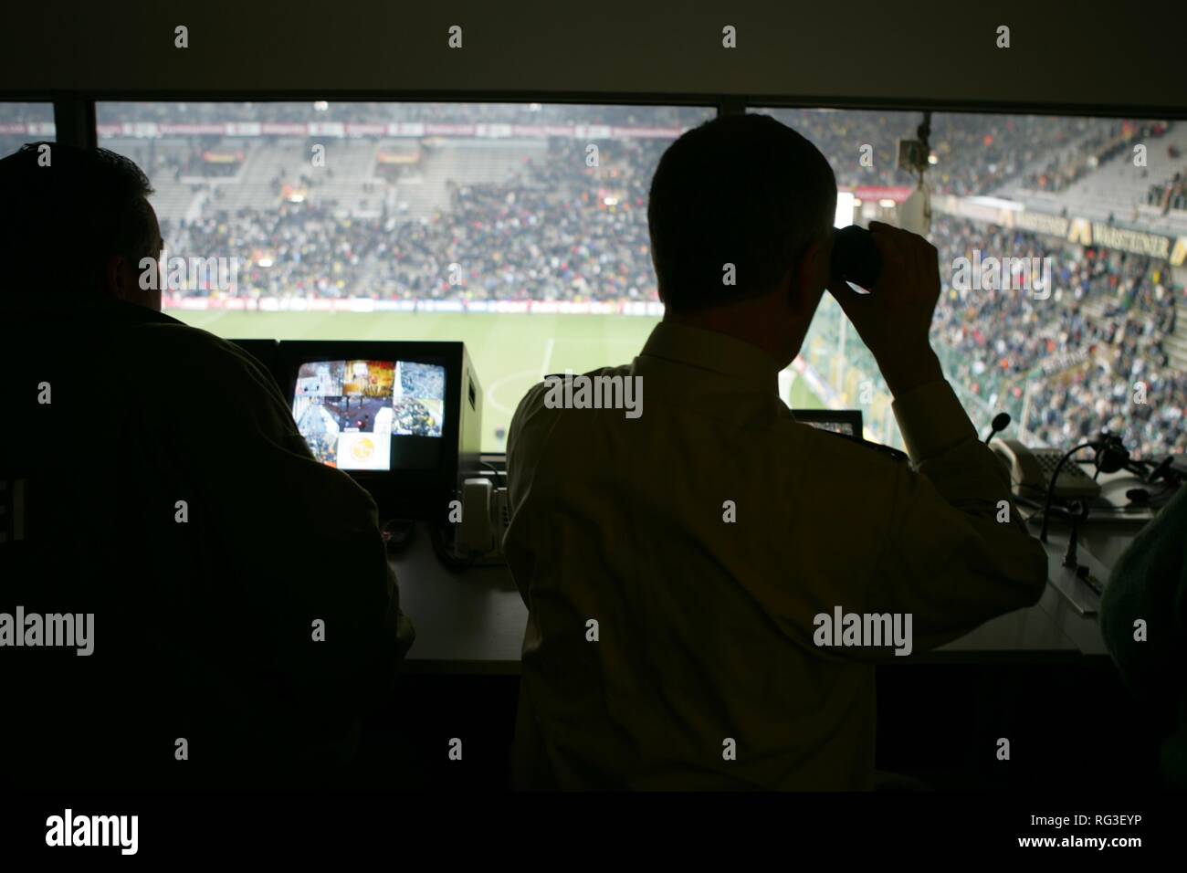 DEU, Germany, Dortmund : Police officers during a football game in the ...