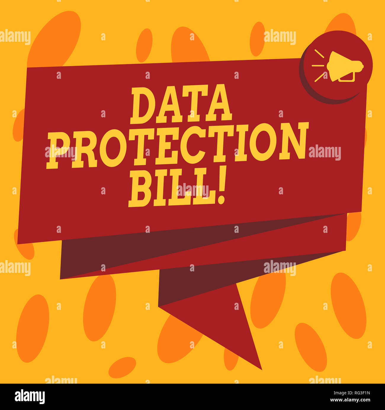 Writing note showing Data Protection Bill. Business photo showcasing ...
