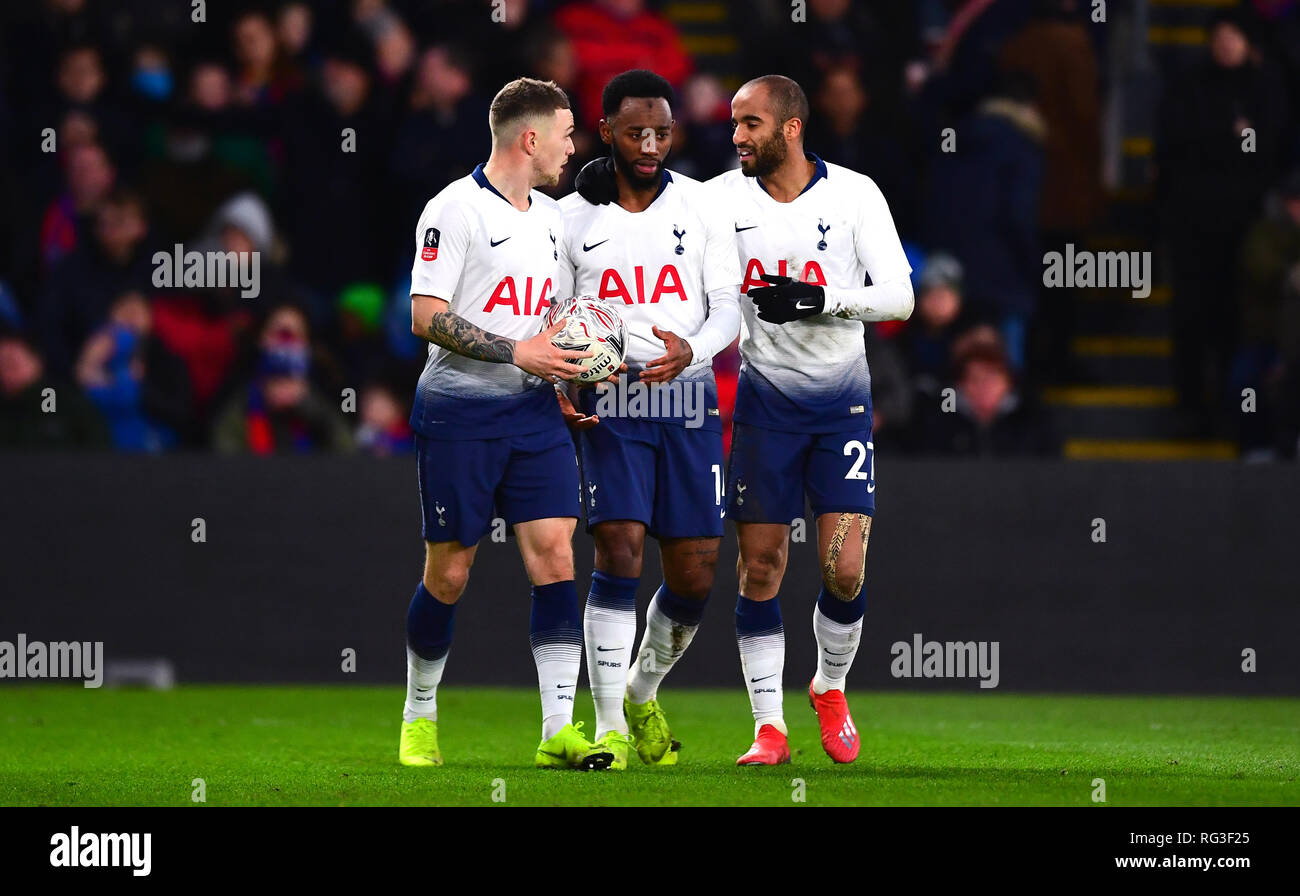 Tottenham Hotspur's (from left to right) Kieran Trippier, Georges-Kevin ...