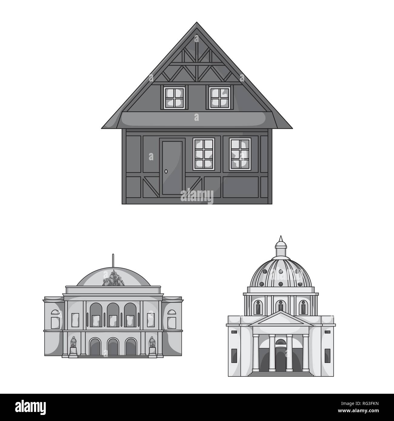 Mono castle Cut Out Stock Images & Pictures - Alamy