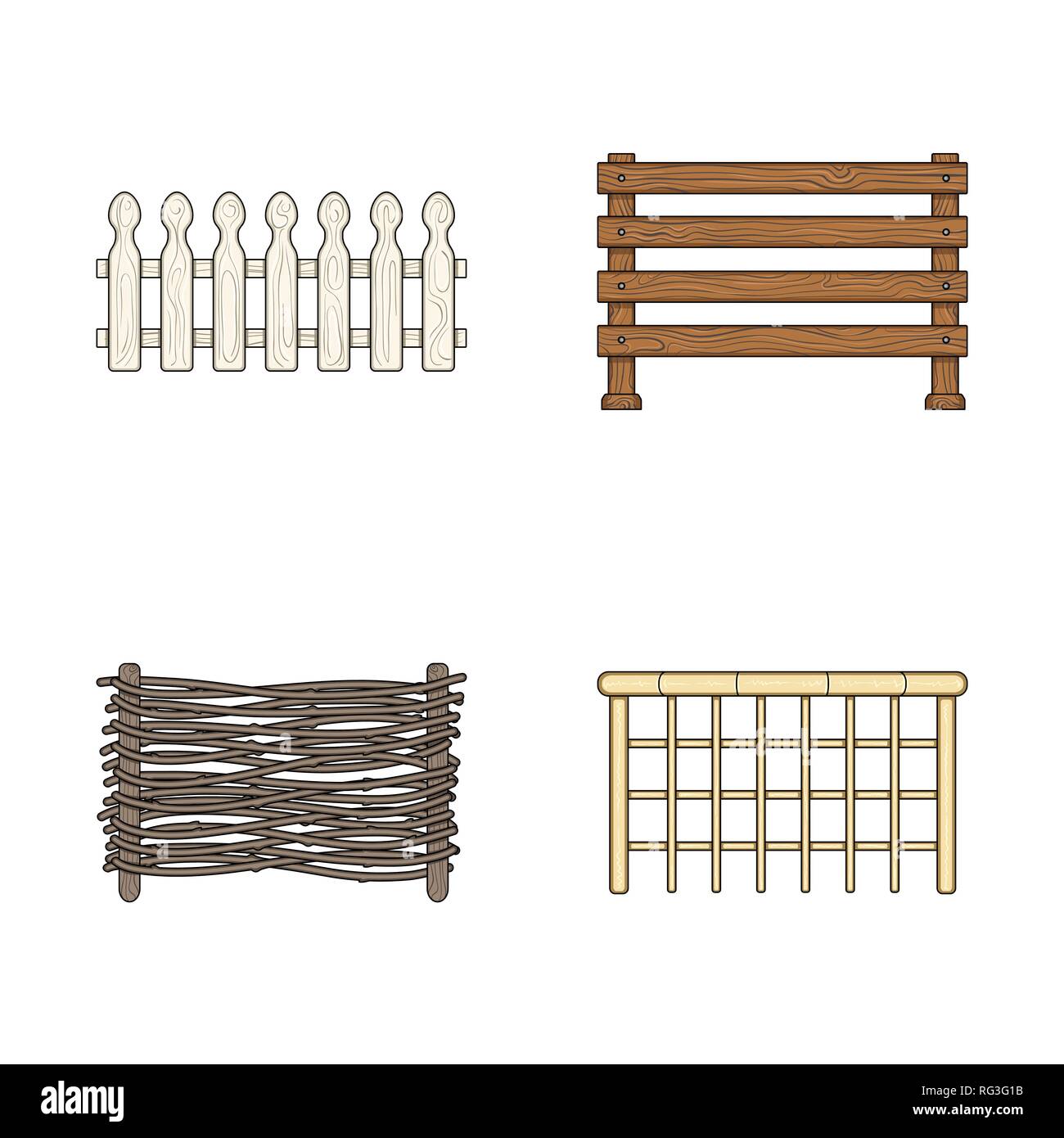 Old Rustic Metal Gate Stock Vector Images - Alamy
