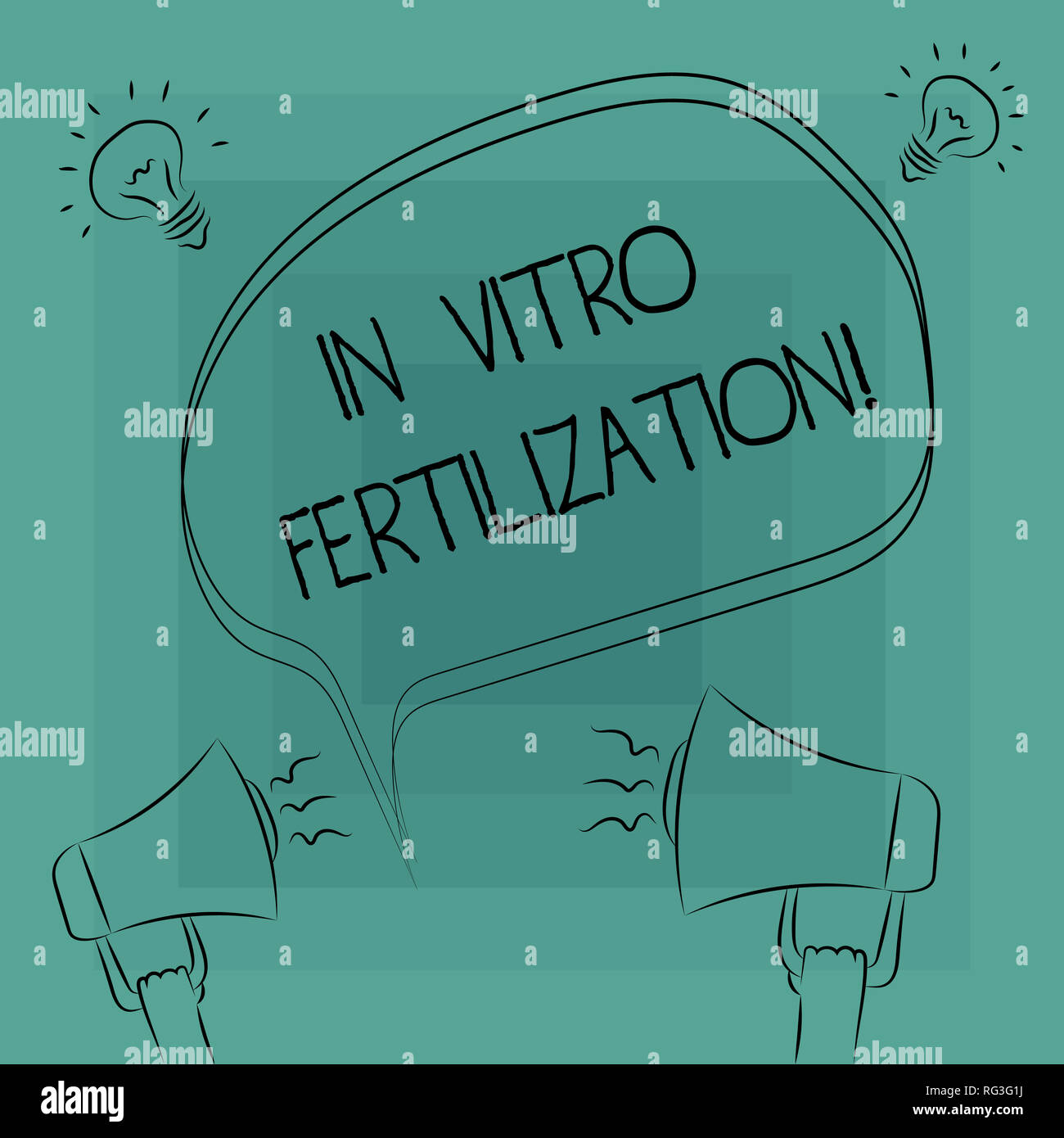 Conceptual hand writing showing In Vitro Fertilization. Business photo ...
