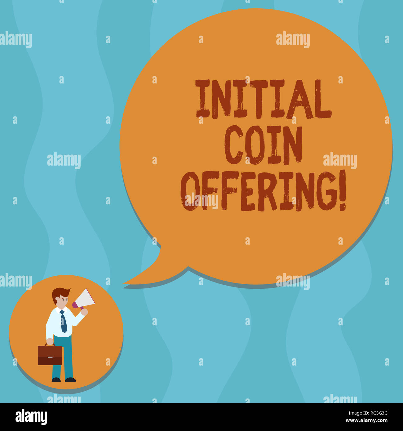 Conceptual hand writing showing Initial Coin Offering. Business photo ...