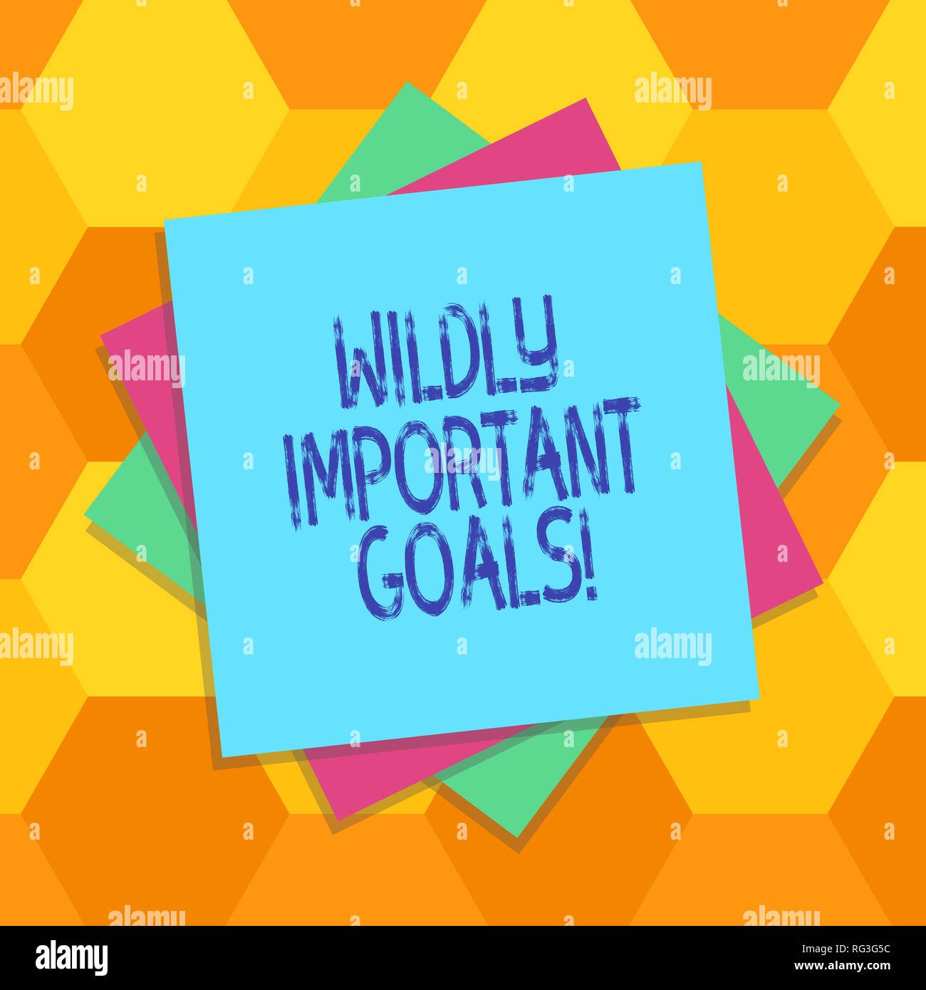 Handwriting text Wildly Important Goals. Concept meaning most important ...